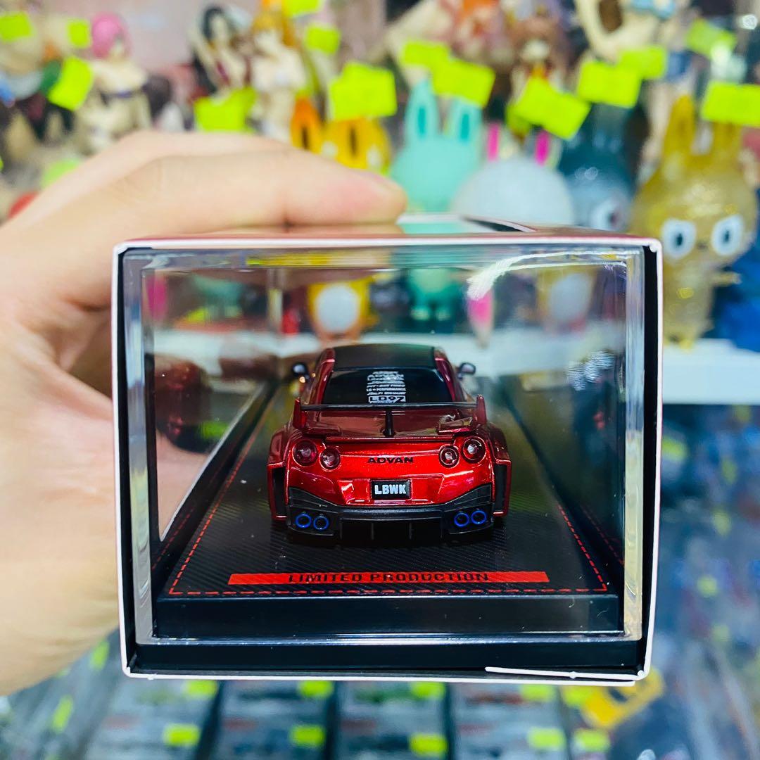Ignition Model 1:64 Die-Cast Model Car LB Works 35GT-RR Red Metallic IG ...