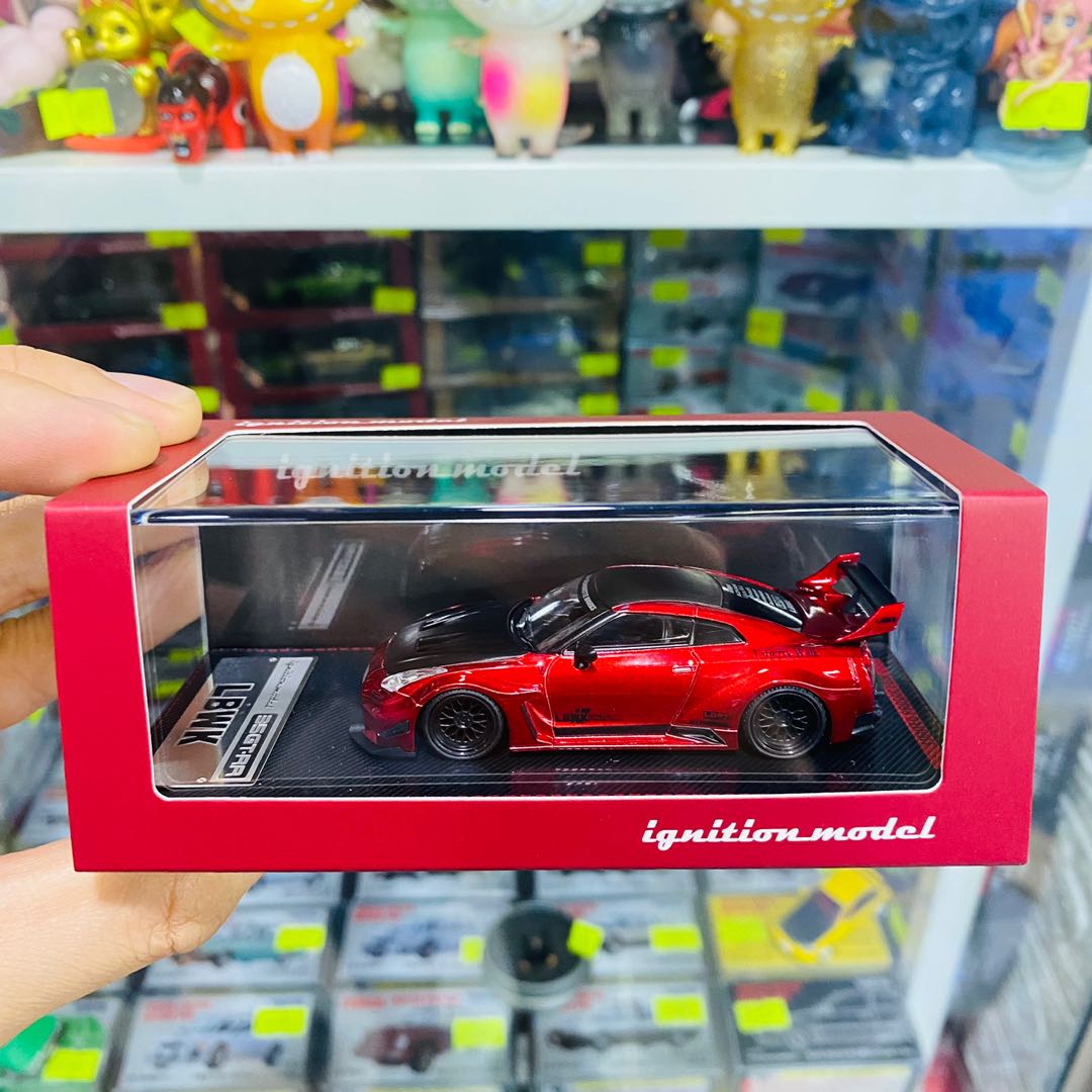 Ignition Model 1:64 Die-Cast Model Car LB Works 35GT-RR Red Metallic IG ...