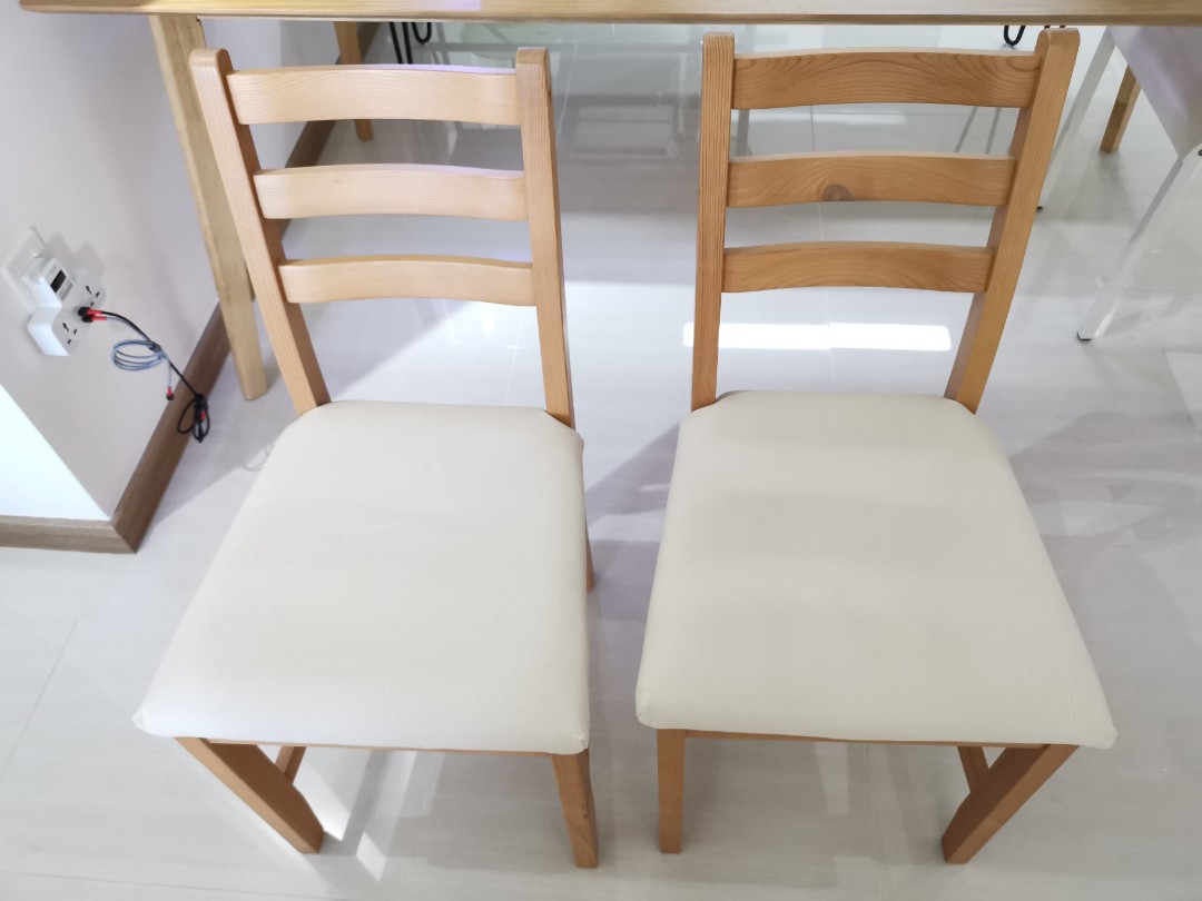 IKEA LERHAMN Chair, Furniture & Home Living, Furniture, Chairs on Carousell