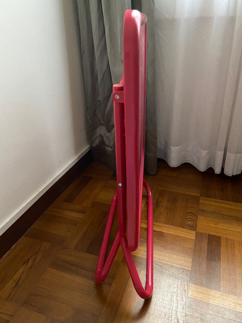 IKEA red Jon Karlsson design folding table x 2, Furniture & Home Living ...