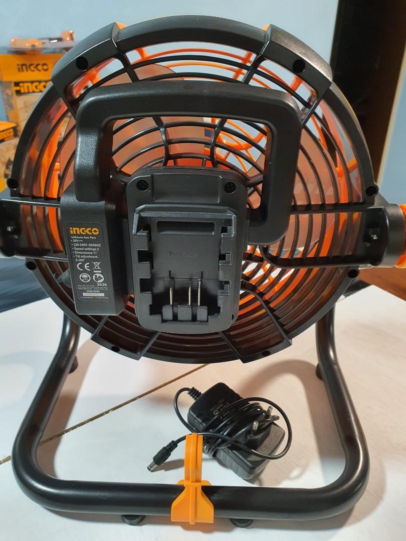 INGCO 20V LI-ION FAN CFALI2002 (BARE UNIT), Furniture & Home Living ...