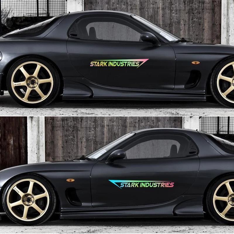 Iron Man Car Sticker Stark lndusTRIES Avengers Stark Industrial Car ...