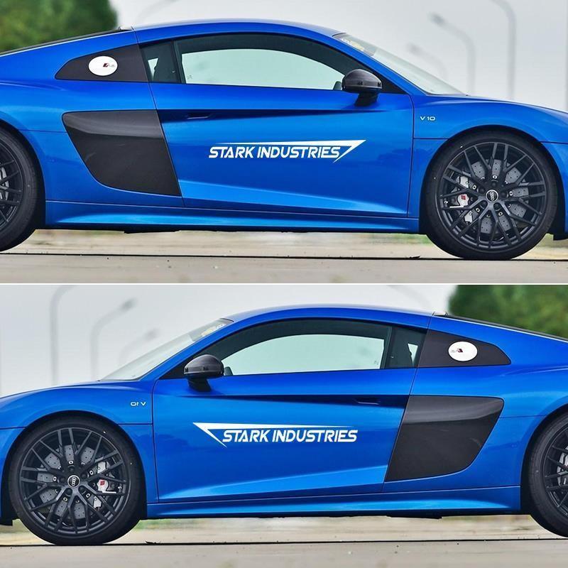 Iron Man Car Sticker Stark lndusTRIES Avengers Stark Industrial Car ...