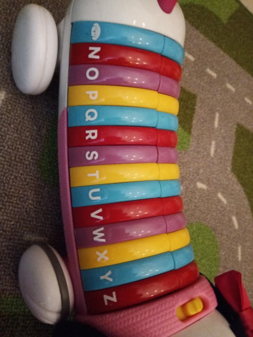 LEAPFROG ALPHAPUP" ALPHABET DOG PIANO LEARNING MUSIC PULL ALONG, Babies ...
