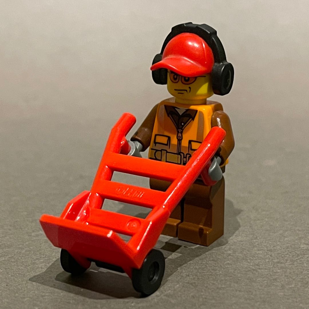 LEGO City Airport Baggage Handler Minifigure, Hobbies & Toys, Toys ...