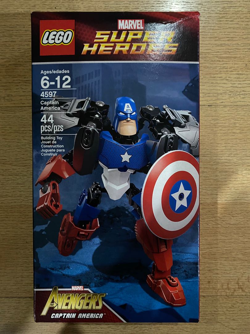 LEGO Super Heroes 4597 Captain America (MINOR CREASES), Hobbies & Toys ...