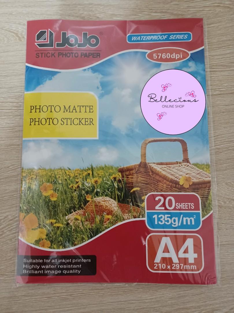 MATTE PHOTO STICKER PAPER, Hobbies & Toys, Stationary & Craft ...