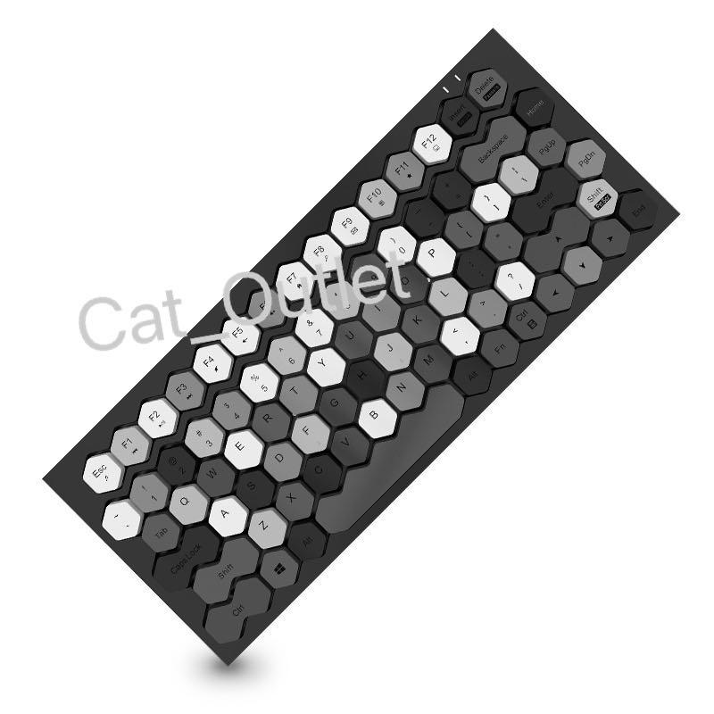 MOFFI幻彩四色蜂巢鍵盤 無限藍牙鍵盤/滑鼠 平板電腦手機通用 Rainbow Bluetooth Keyboard Mouse Set ...