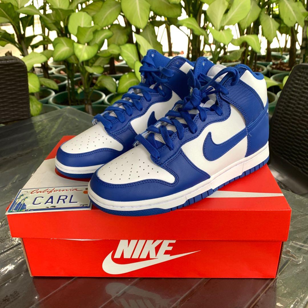 Nike Dunk High ‘Game Royal’, Men's Fashion, Footwear, Sneakers on Carousell