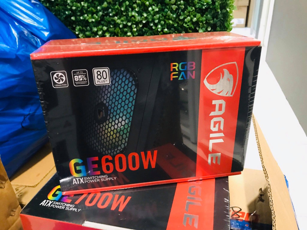 Powerlogic GE-600 600W ATX Switching Power Supply Up to 85% Efficiency ...