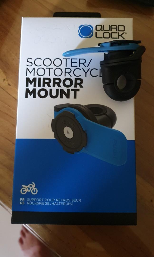 Quad Lock mirror mount, Motorcycles, Motorcycle Accessories on Carousell