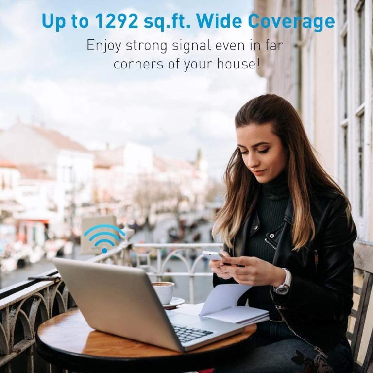 rock space Wifi Extender- Wifi Range Extender Up To 1200Mbps, Wifi ...