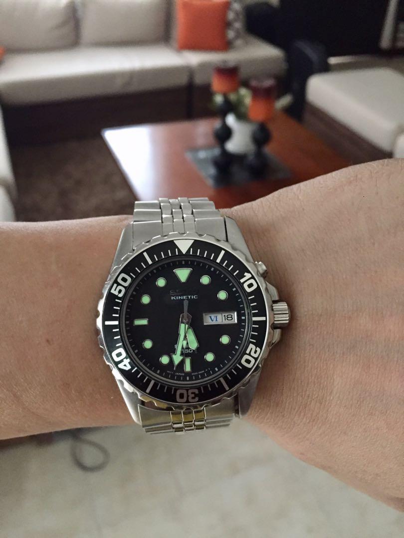 Seiko Sports Kinetic like citizen tissot casio, Men's Fashion, Watches ...