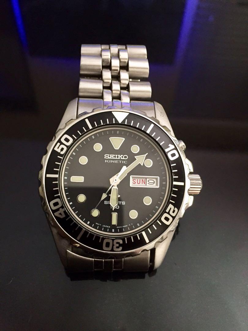 Seiko Sports Kinetic like citizen tissot casio, Men's Fashion, Watches ...
