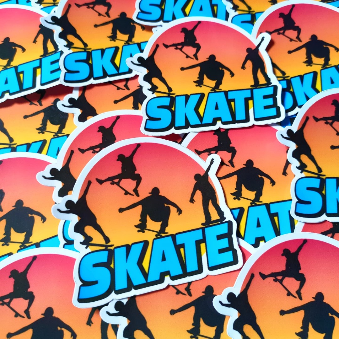 SKATE vinyl sticker, Sports Equipment, Sports & Games, Skates ...