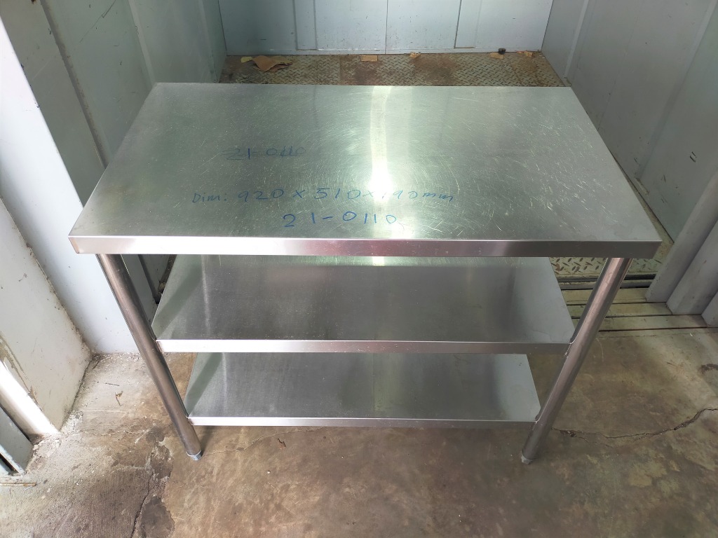 Stainless steel 3 tier work table, TV & Home Appliances, Kitchen ...