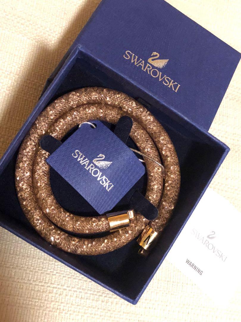 swarovski crystal double loop, Women's Fashion, Jewelry & Organizers ...
