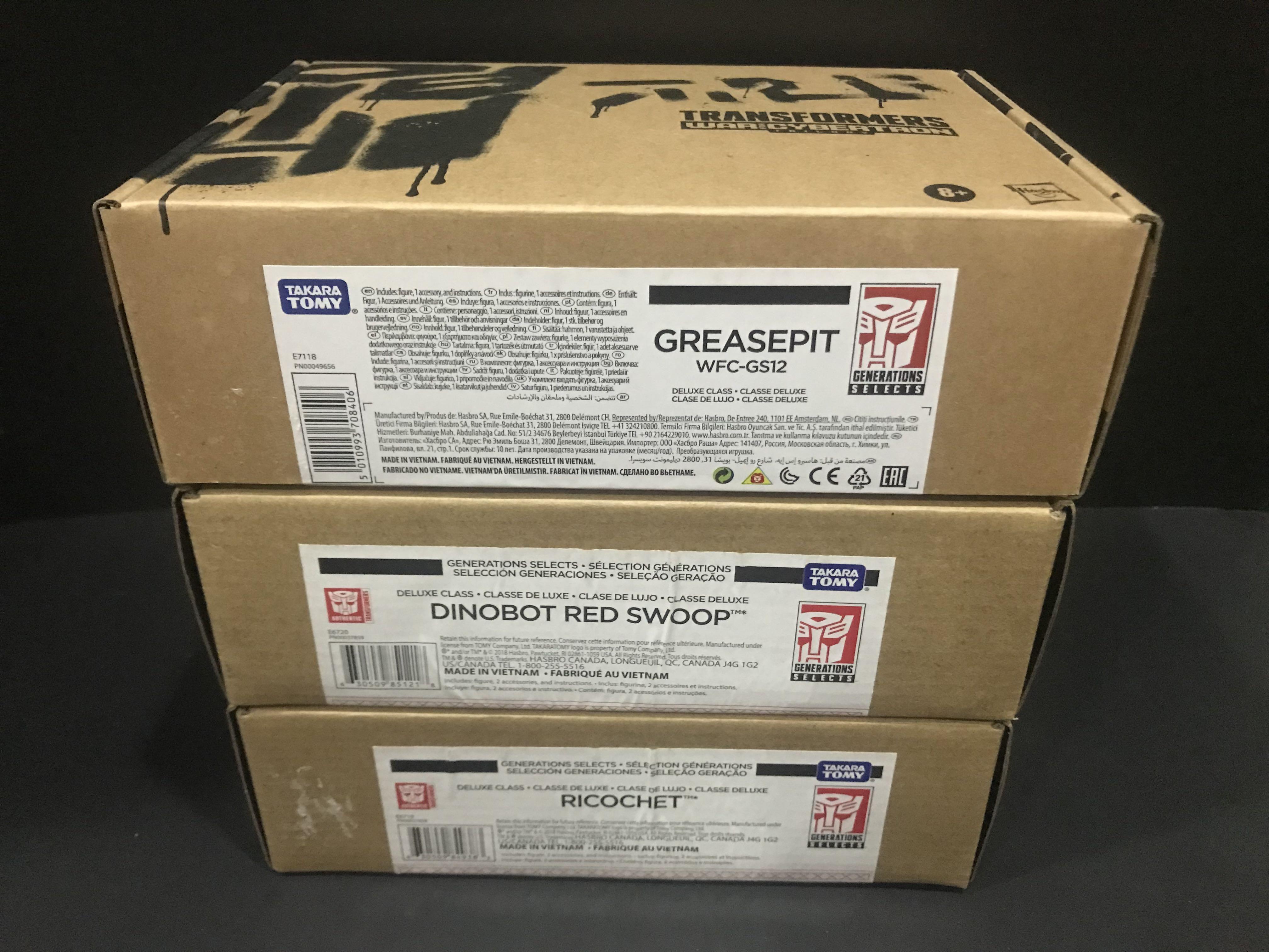 Transformers Generations Selects Deluxe Dinobot Red Swoop / Ricochet ...