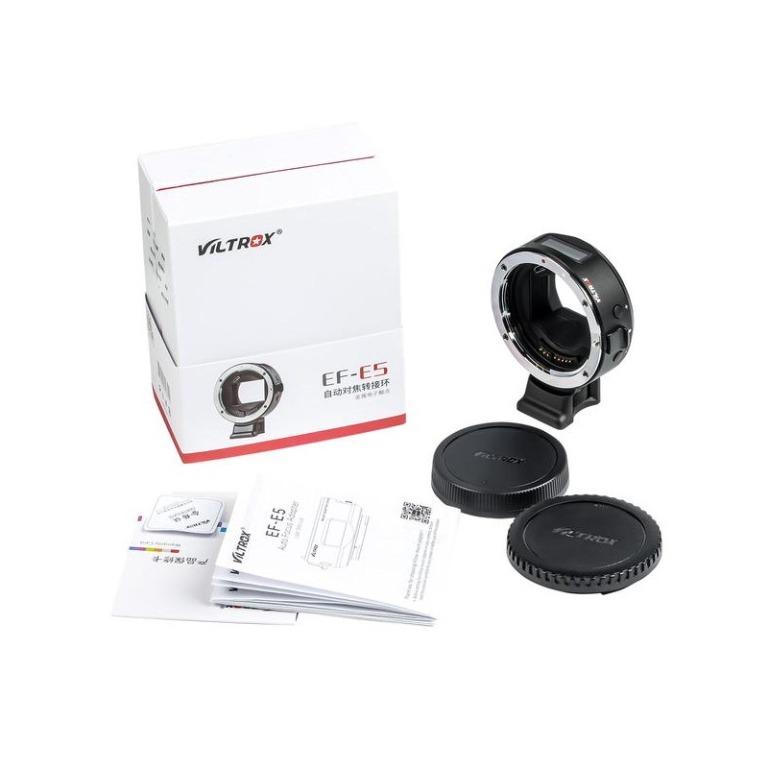 Viltrox EF-E5 (OLED Display Screen) Autofocus Lens Mount Adapter for Canon EF/EFS to Sony E ...