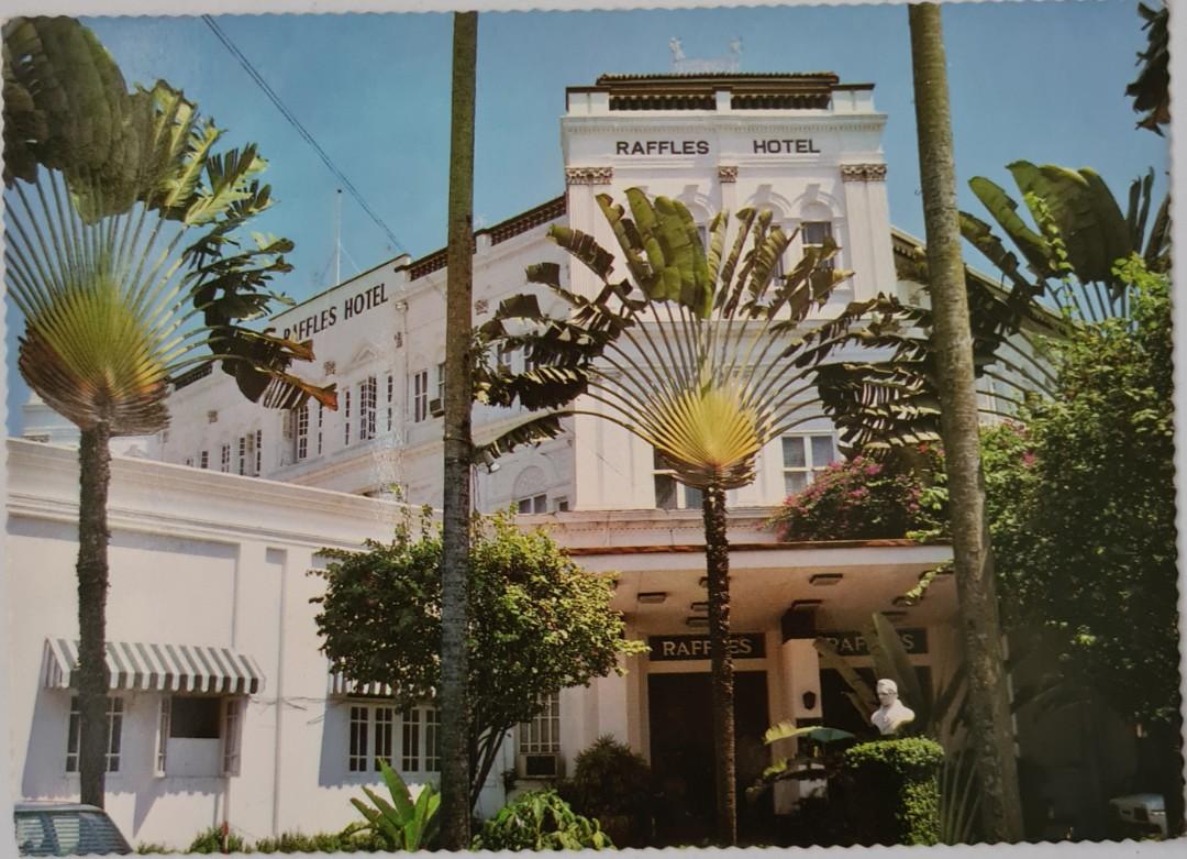 1960's old picture postcard Raffles Hotel Singapore, Hobbies & Toys ...