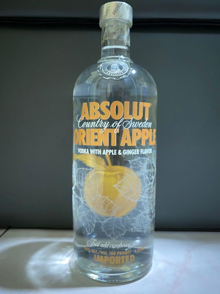 Absolut Vodka Orient Apple, Food & Drinks, Alcoholic Beverages on Carousell