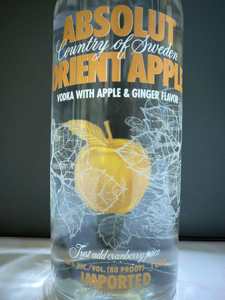 Absolut Vodka Orient Apple, Food & Drinks, Alcoholic Beverages on Carousell