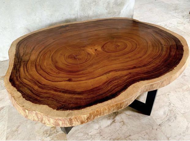 Acacia center table, Furniture & Home Living, Furniture, Tables & Sets ...