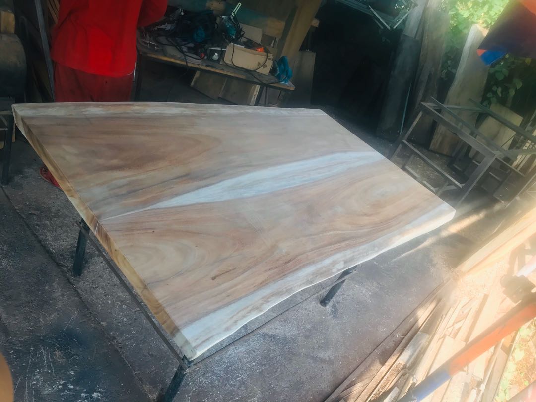 Acacia Dining Table Top 5x3ft (6 seaters) Stand Not included, Furniture ...