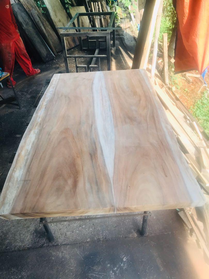 Acacia Dining Table Top 5x3ft (6 seaters) Stand Not included, Furniture ...