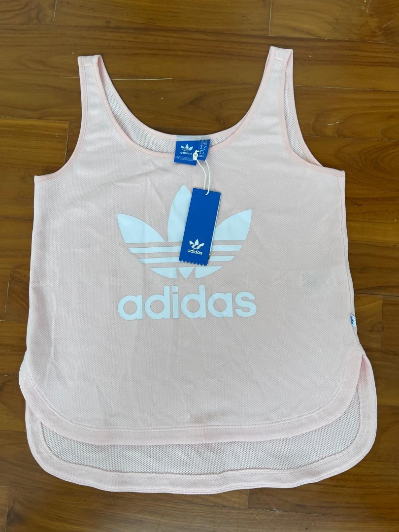 Adidas loose crop tank, Women's Fashion, Activewear on Carousell