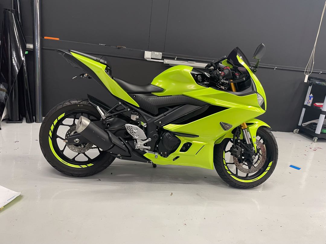 Motor Bike full wrap/Yamaha R3 sticker wrap, Motorcycles, Motorcycle ...