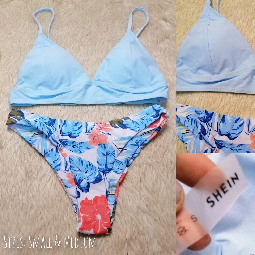 BRAND NEW SHEIN POWDER BLUE BIKINI, Women's Fashion, Swimwear, Bikinis ...