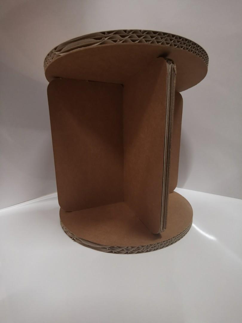 Cardboard stool, Furniture & Home Living, Furniture, Chairs on Carousell
