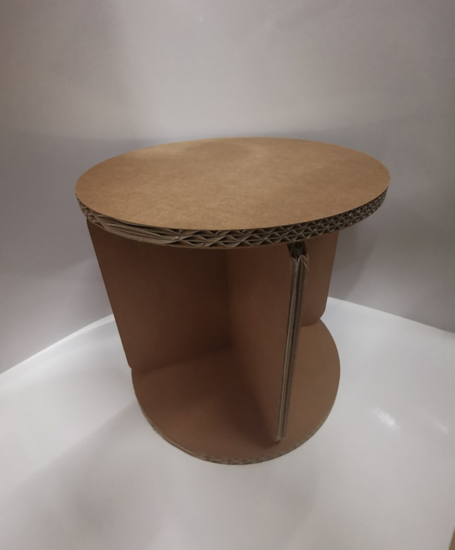 Cardboard stool, Furniture & Home Living, Furniture, Chairs on Carousell