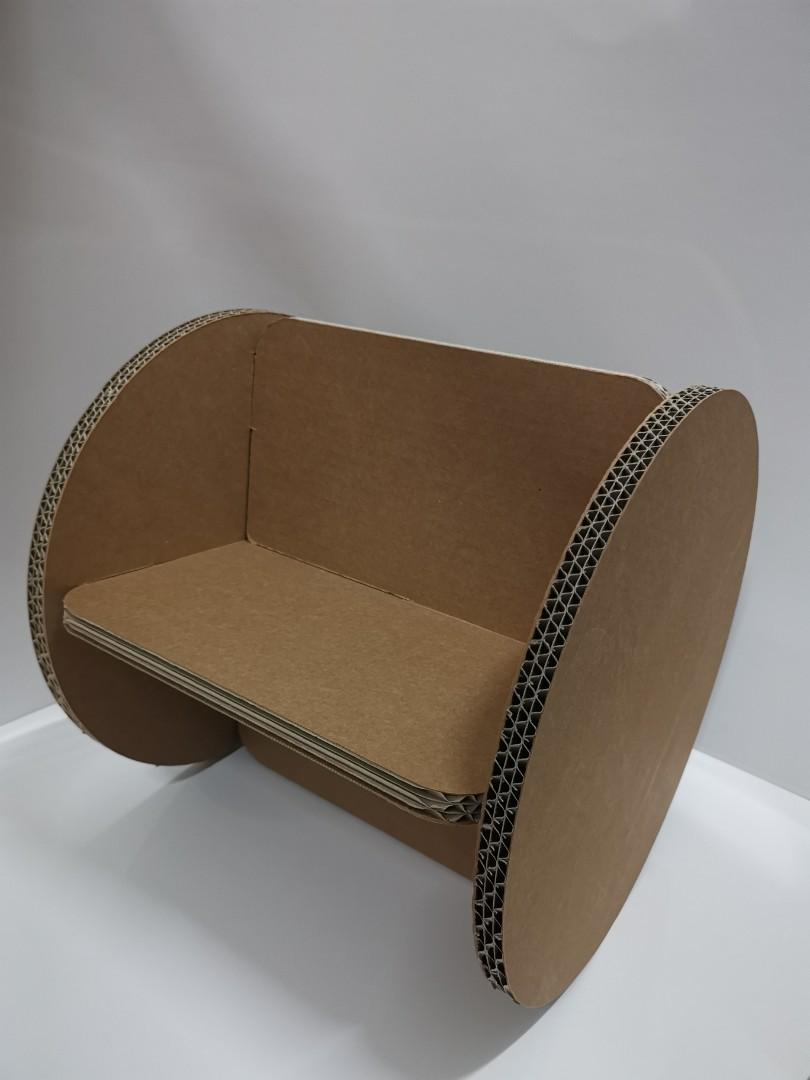 Cardboard stool, Furniture & Home Living, Furniture, Chairs on Carousell