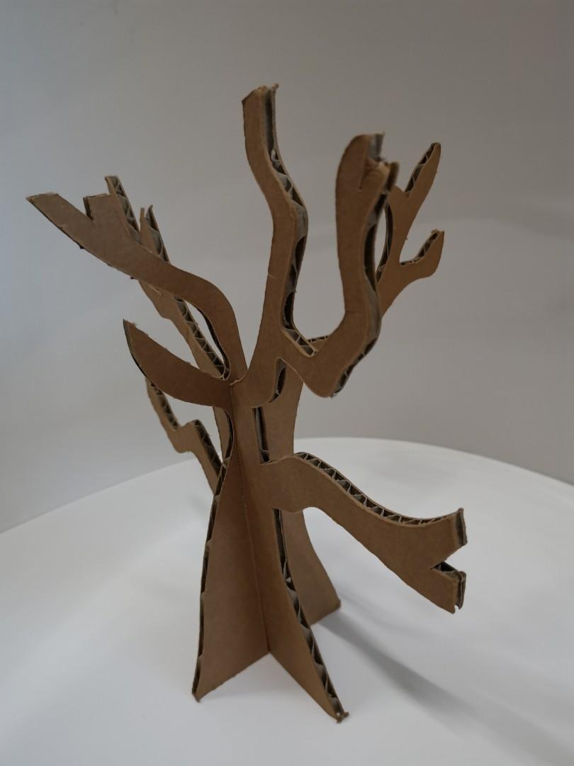 Cardboard mini tree, Hobbies & Toys, Stationery & Craft, Flowers ...