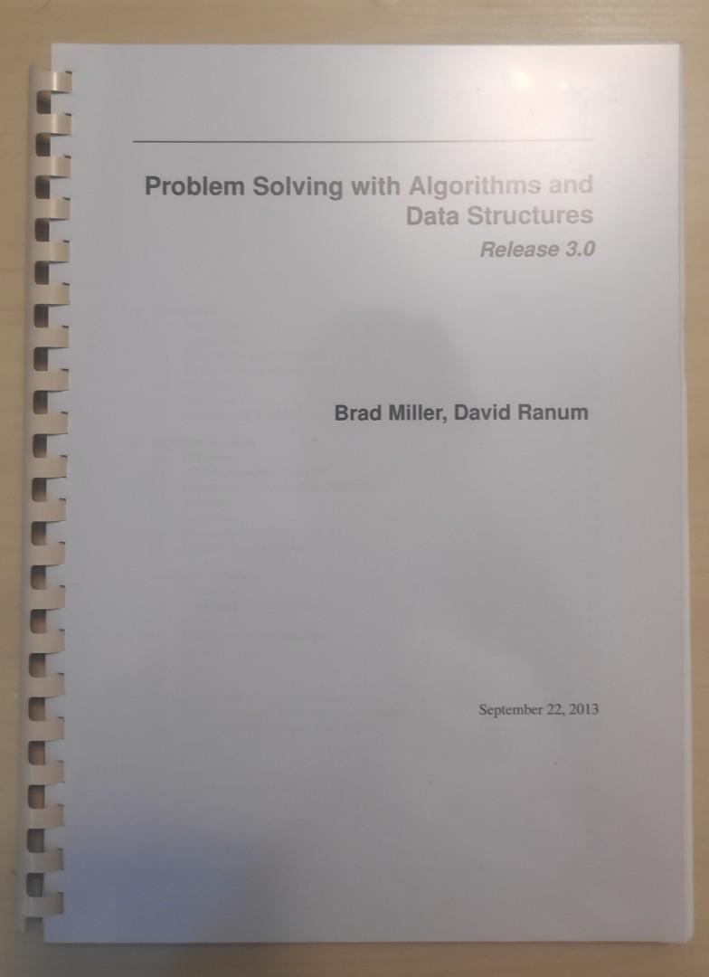 Computer Science: Problem Solving with Algorithms and Data Structures Release 3.0, Hobbies ...