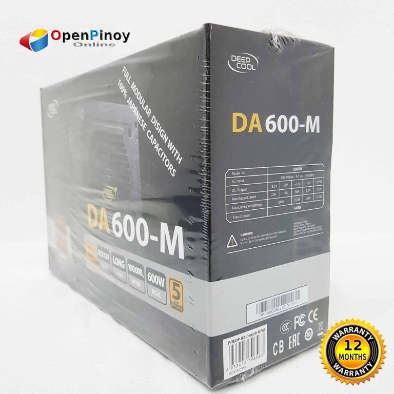 DA600-M 600WATTS 80 Plus Bronze Modular PSU, Computers & Tech, Parts & Accessories, Computer ...