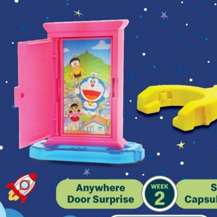 Doraemon in outer space anywhere door surprise McDonald Happy Meal toys ...