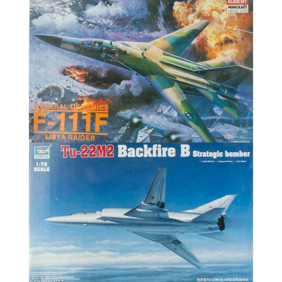 F-111 F 1/48 Academy & Tu-22 M2 Backfire B 1/72 Trumpeter on Carousell