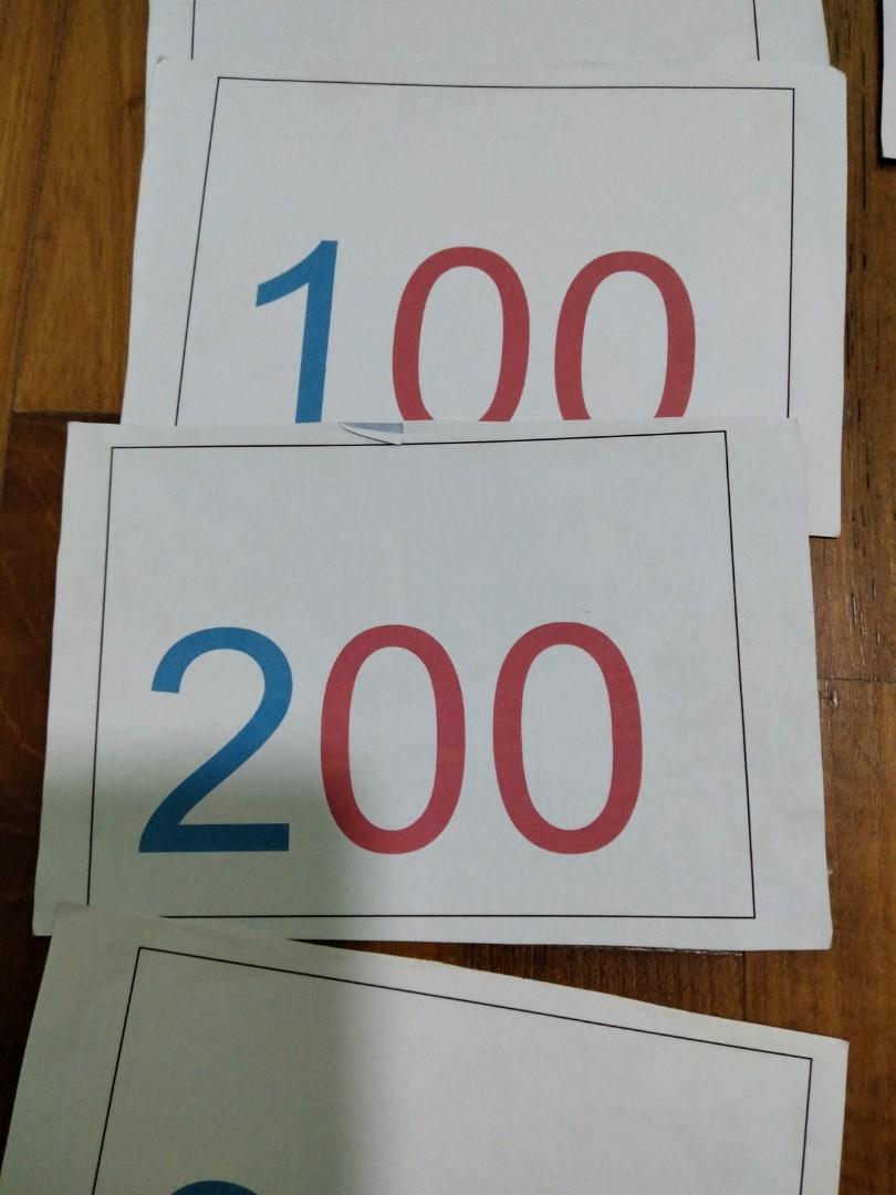 Flashcards - count in hundreds, 10 cards, Hobbies & Toys, Books ...