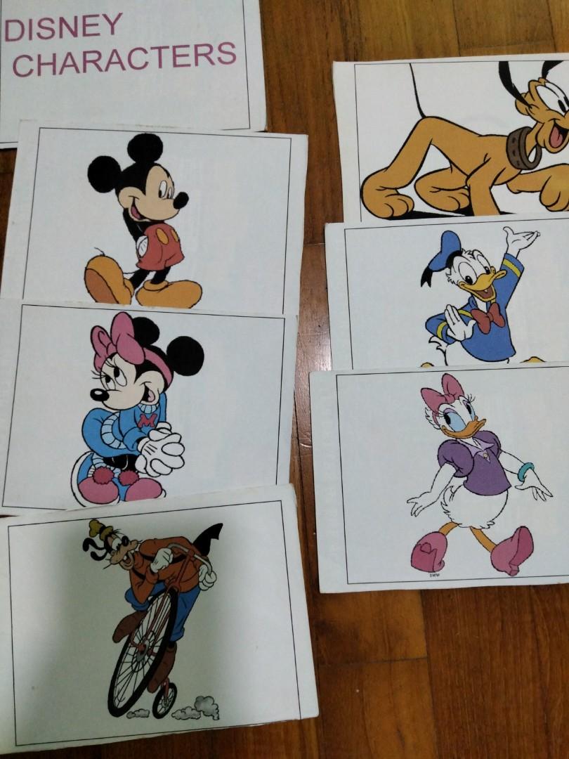 Flashcards - Disney characters 7 cards, Hobbies & Toys, Books ...