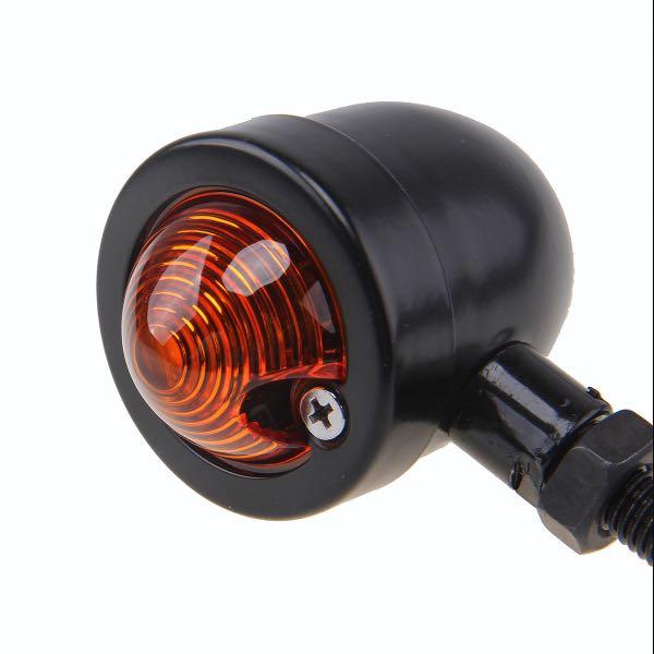 Inspection friendly Cafe racer mini bullet signal lights blinkers bulb ...