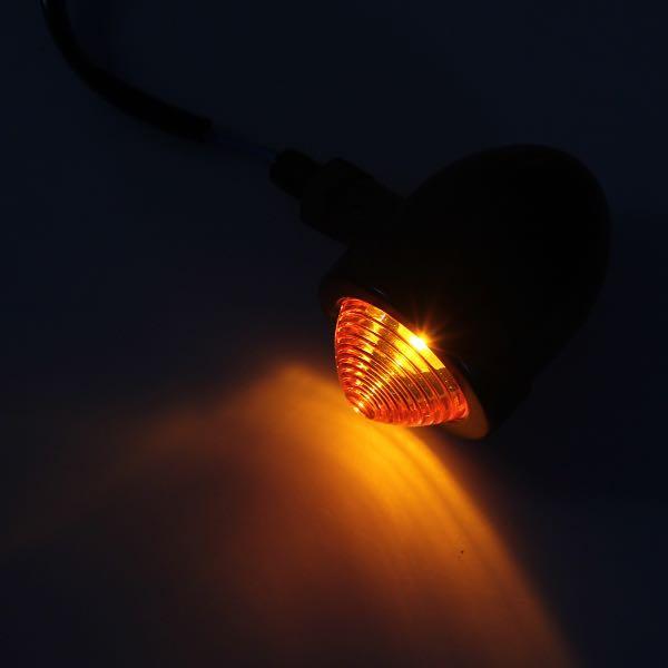 Inspection friendly Cafe racer mini bullet signal lights blinkers bulb ...