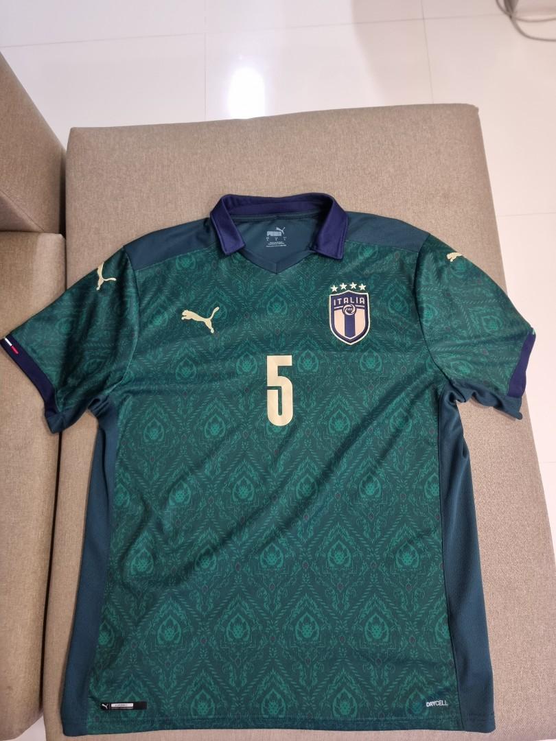ITALY National Football Team Green Renaissance Large Jersey, Men's ...