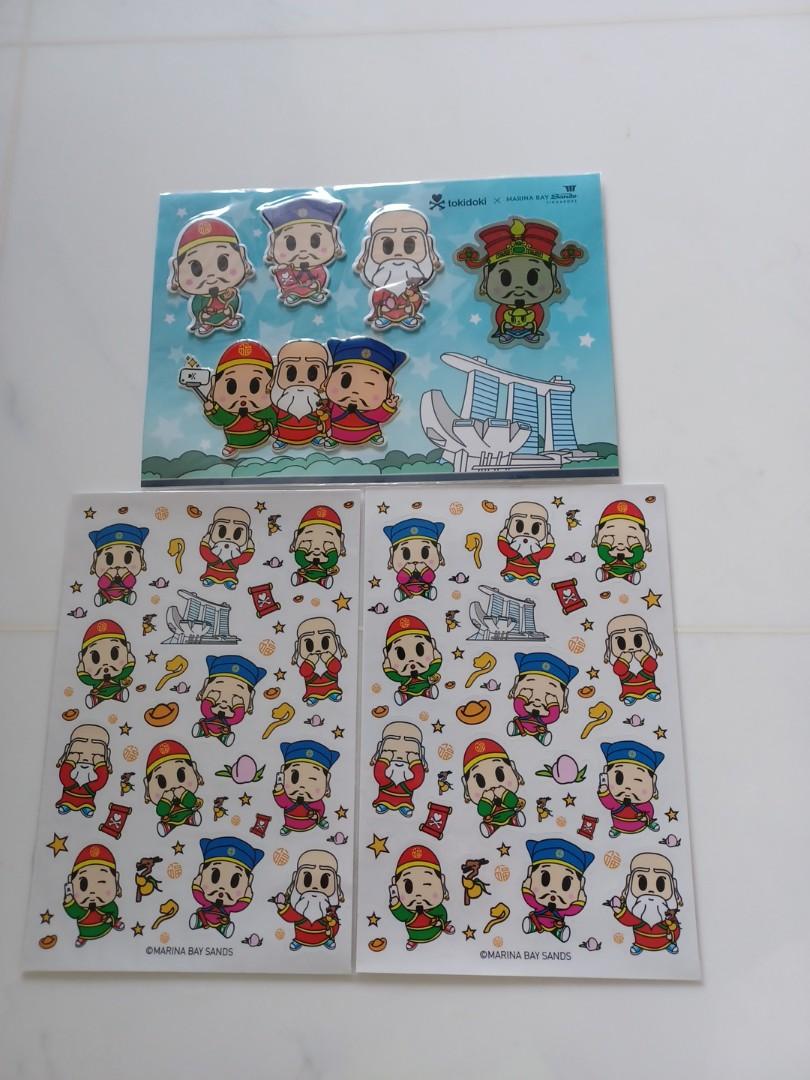 Marina Bay Sands MBS x Tokidoki Stickers, 3 sheets, Hobbies & Toys ...