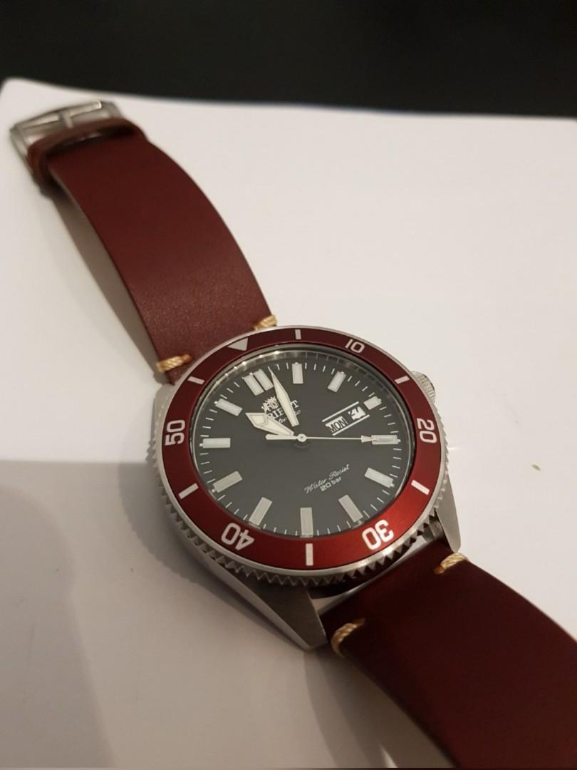 Orient Kano Red Bezel, Men's Fashion, Watches & Accessories, Watches on ...
