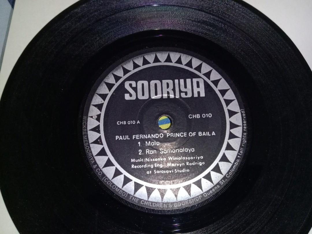 PAUL FERNANDO SRI LANKA BAILA BEAT EP 70S, Hobbies & Toys, Music ...