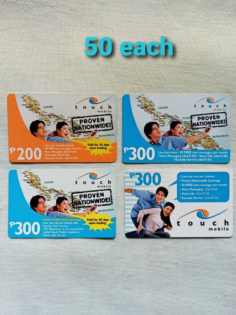 PLDT Globe Touch Mobile Phone Cards Donita/ Sharon/ Tito Vic & Joey ...