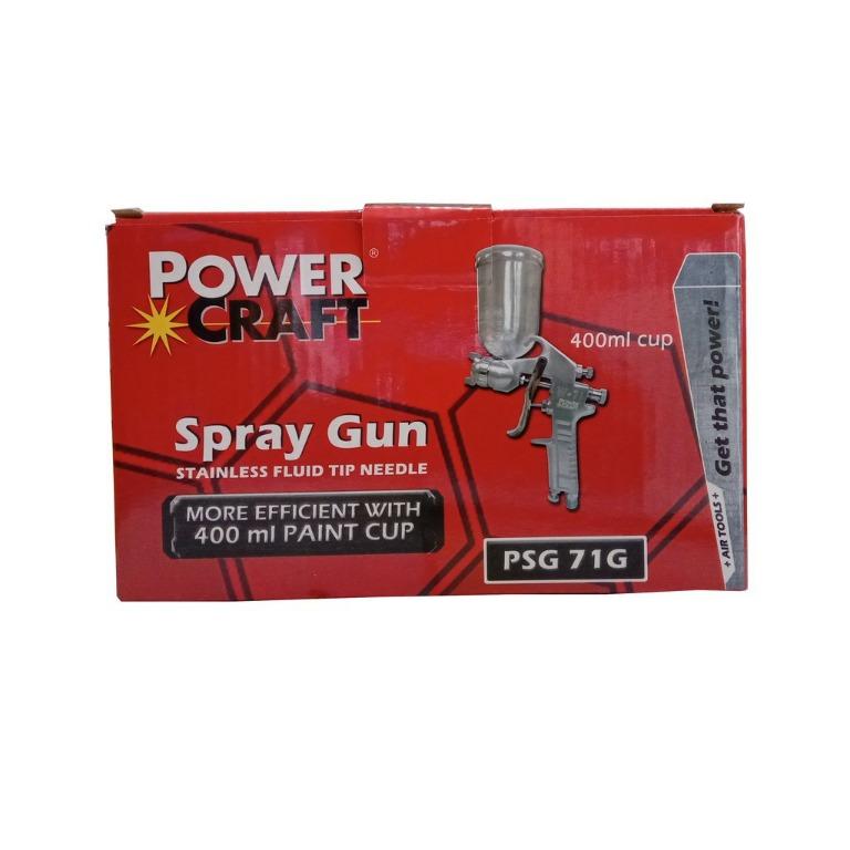 PowerCraft Spray Gun Gravity Type 1.3mm Nozzle (400ml) PSG 71G ...